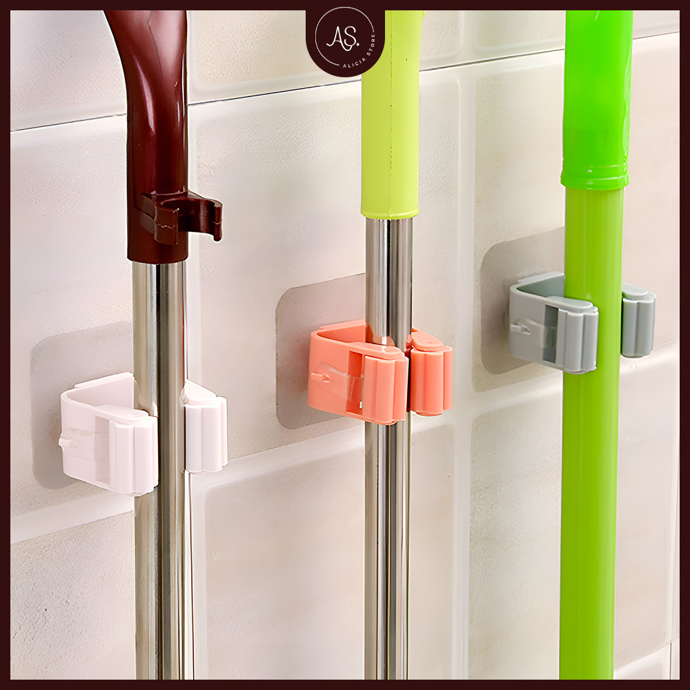 Jual AS Rak Gantung Dinding Sapu Pel Serbaguna | Shopee Indonesia