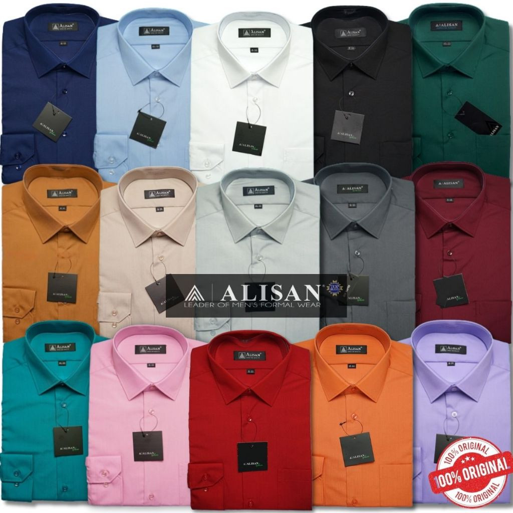 Jual Kemeja Alisan Lengan Panjang Kemeja Formal Pria Alisan SLIMFIT ...