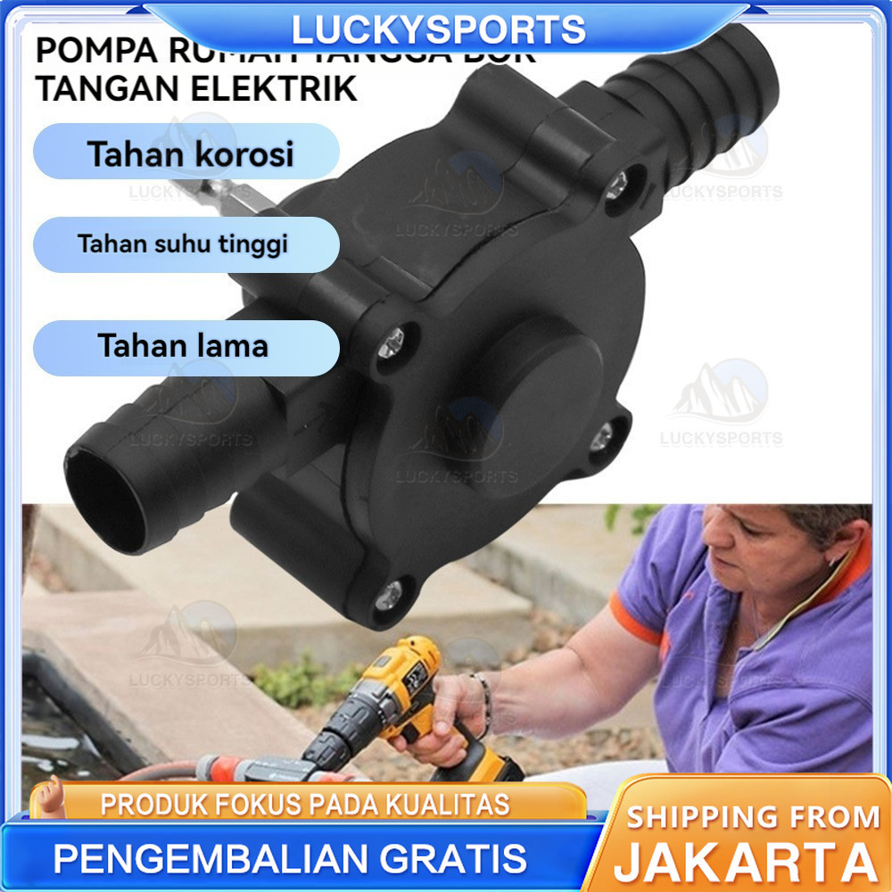 Jual Pompa Bor Tangan Electrik Set Konektor Selang Pompa Air Transfer ...