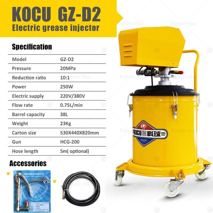 Jual KOCU Mesin Pompa Gemuk Angin Listrik Air Grease Lubricator Pump ...