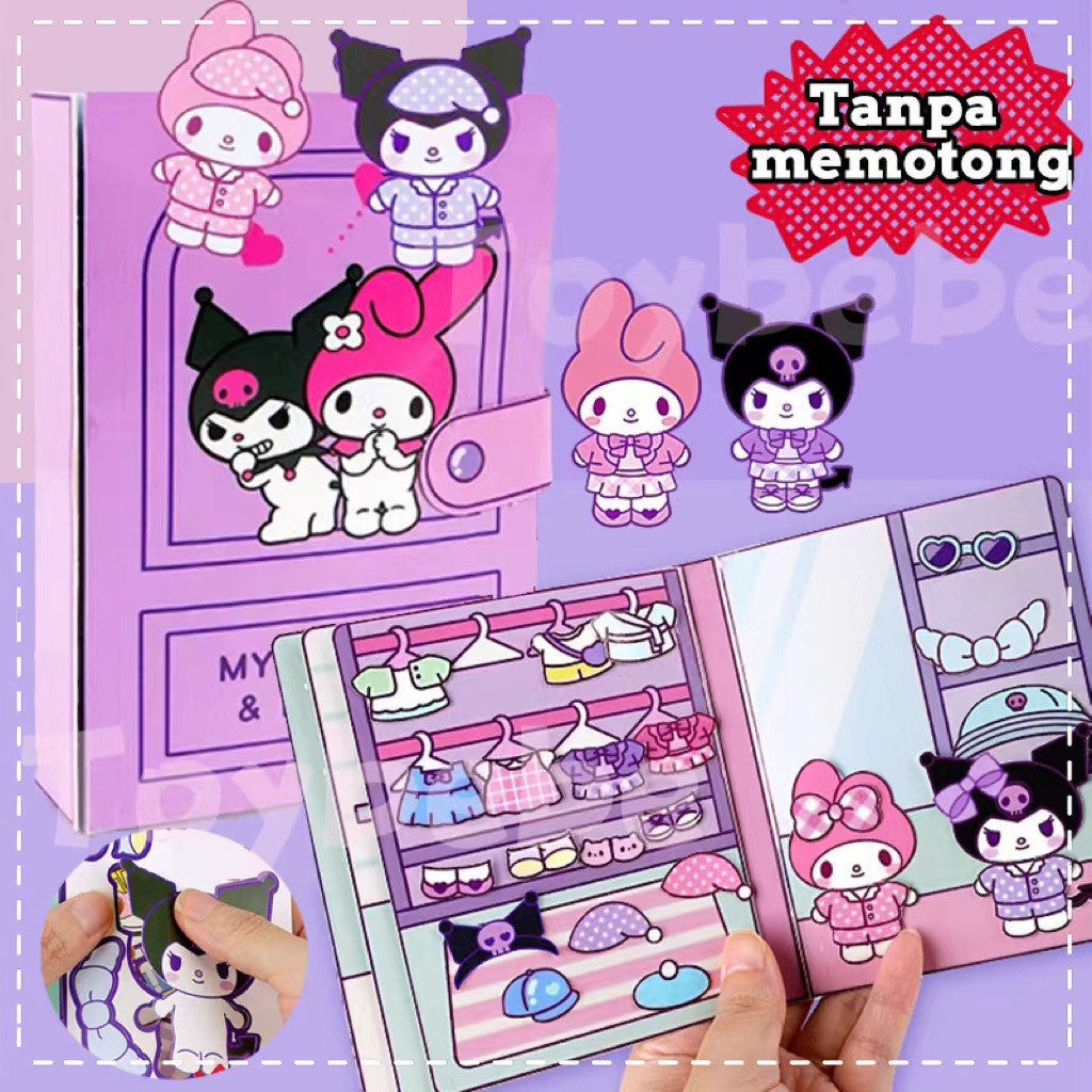 Jual AL Kuromi Cinnamoroll Mainan Edukasi Buku Aktivitas Anak Anak ...