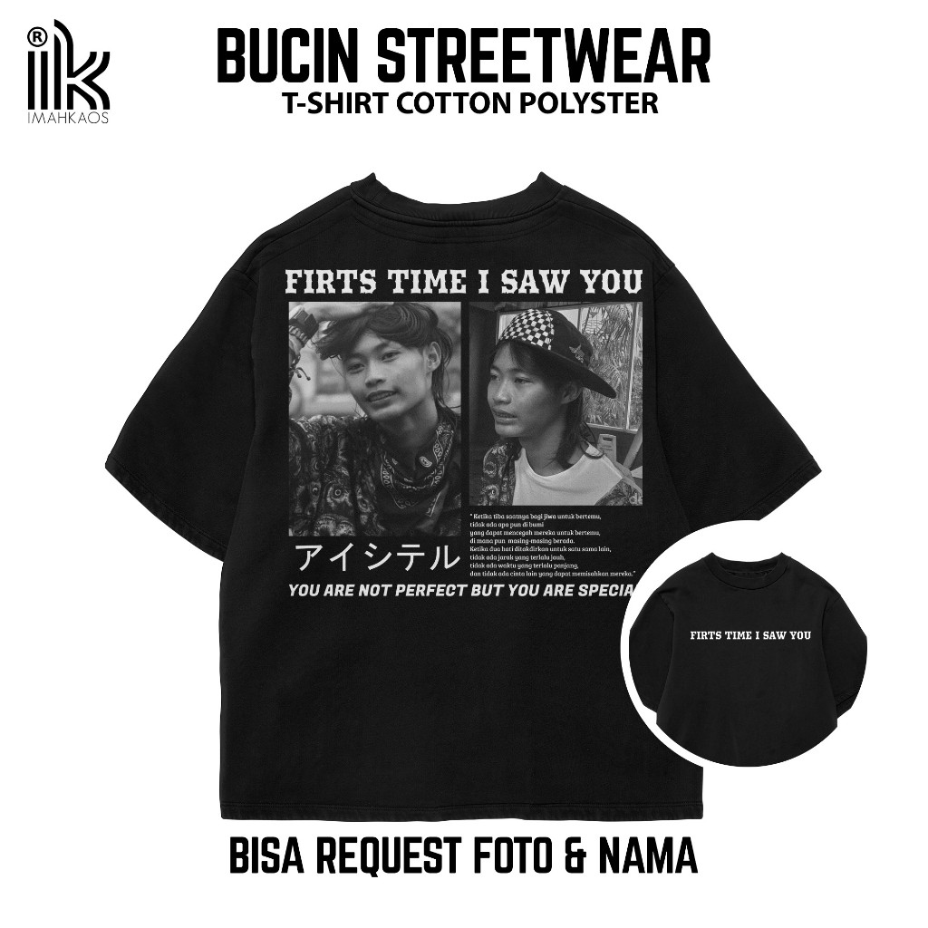 Jual [019] Kaos Baju CUSTOM FOTO STREETWEAR BISA REQUEST DESIGN PACAR ...