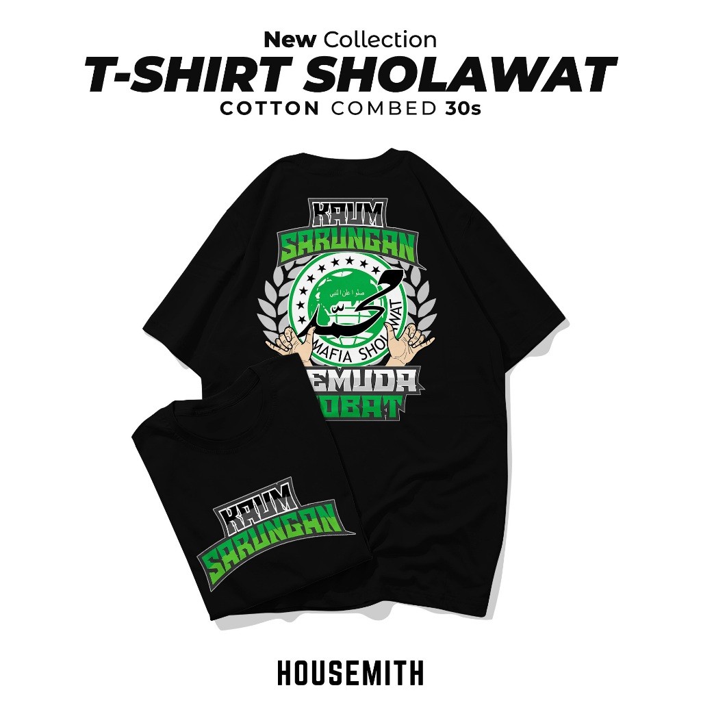 Jual Kaos Mafia Sholawat V8 - Mafia Sholawat NU - Kaos Pendek Sholawat ...