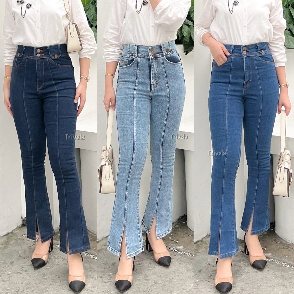 Jual Loose Cutbray Jeans Jumbo Anti Ngatung - Celana Jeans Wanita Auto ...
