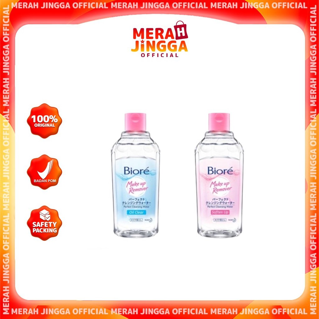 Jual Biore Makeup Remover Perfect Cleansing Water Oil Clear | Merah ...
