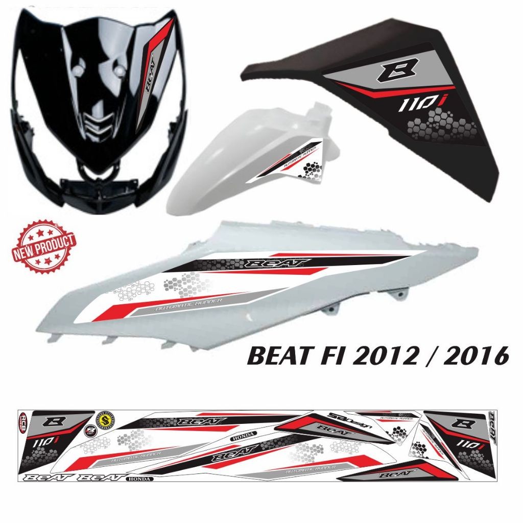 Jual LIST VARIASI STIKER HONDA BEAT FI 2013 /STIKER BEAT FI 2015 STIKER ...
