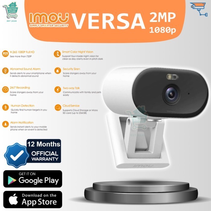 Jual BEZTON IMOU VERSA 2MP 1080p Resolution Full HD CCTV WiFi IP Camera ...