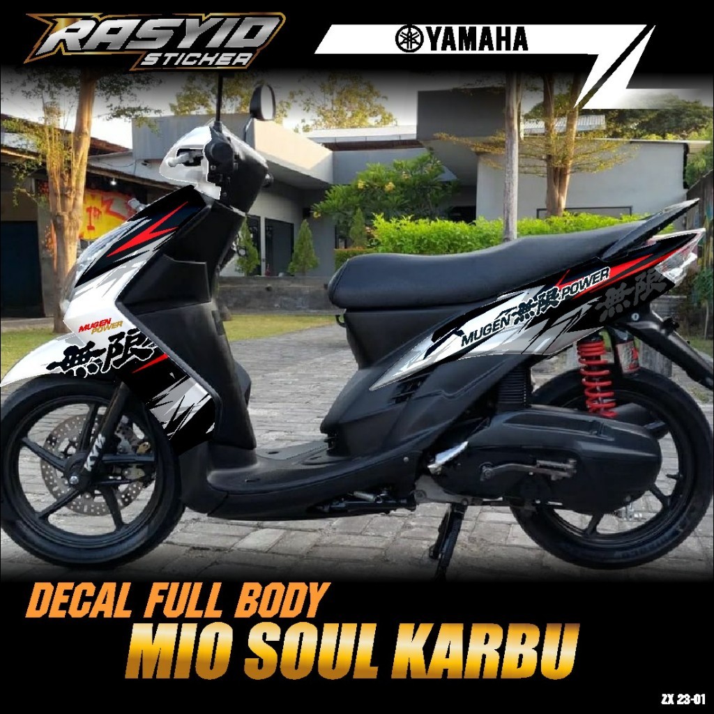 Jual COD Sticker Decal Full Body Motor Yamaha Mio Soul Karbu 2007 2008 ...