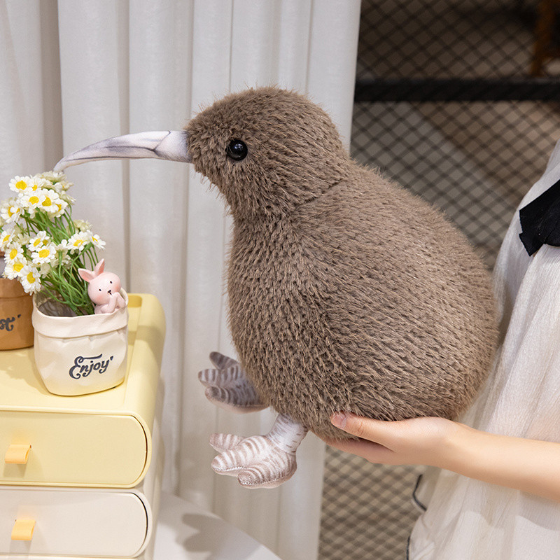 Jual Kawaii Plush Simulation Kiwi Bird Plush Toy Cute Stuffed Animals Soft Doll Kids Toys For ...