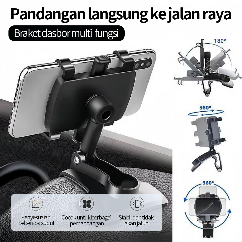 Jual Holder Hp Mobil Universal Jepit Spion Tengah Dashboard Dan Hd 35 ...