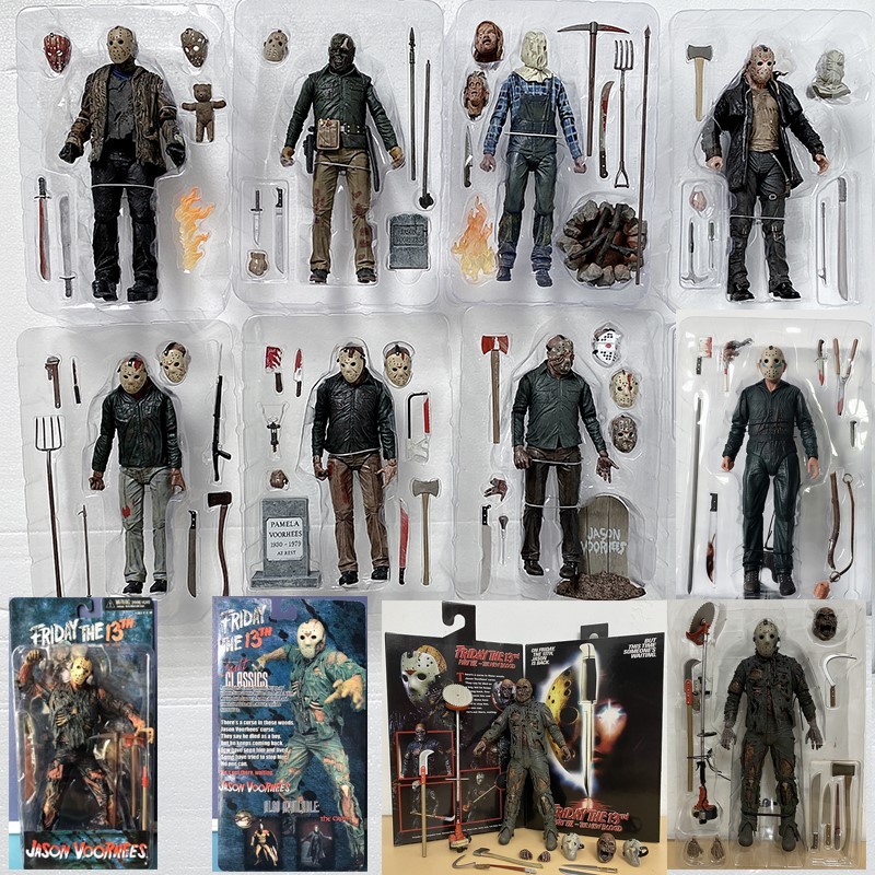 Jual NECA Friday The 13th Figure Toys Freddy Jason Voorhees Blood ...
