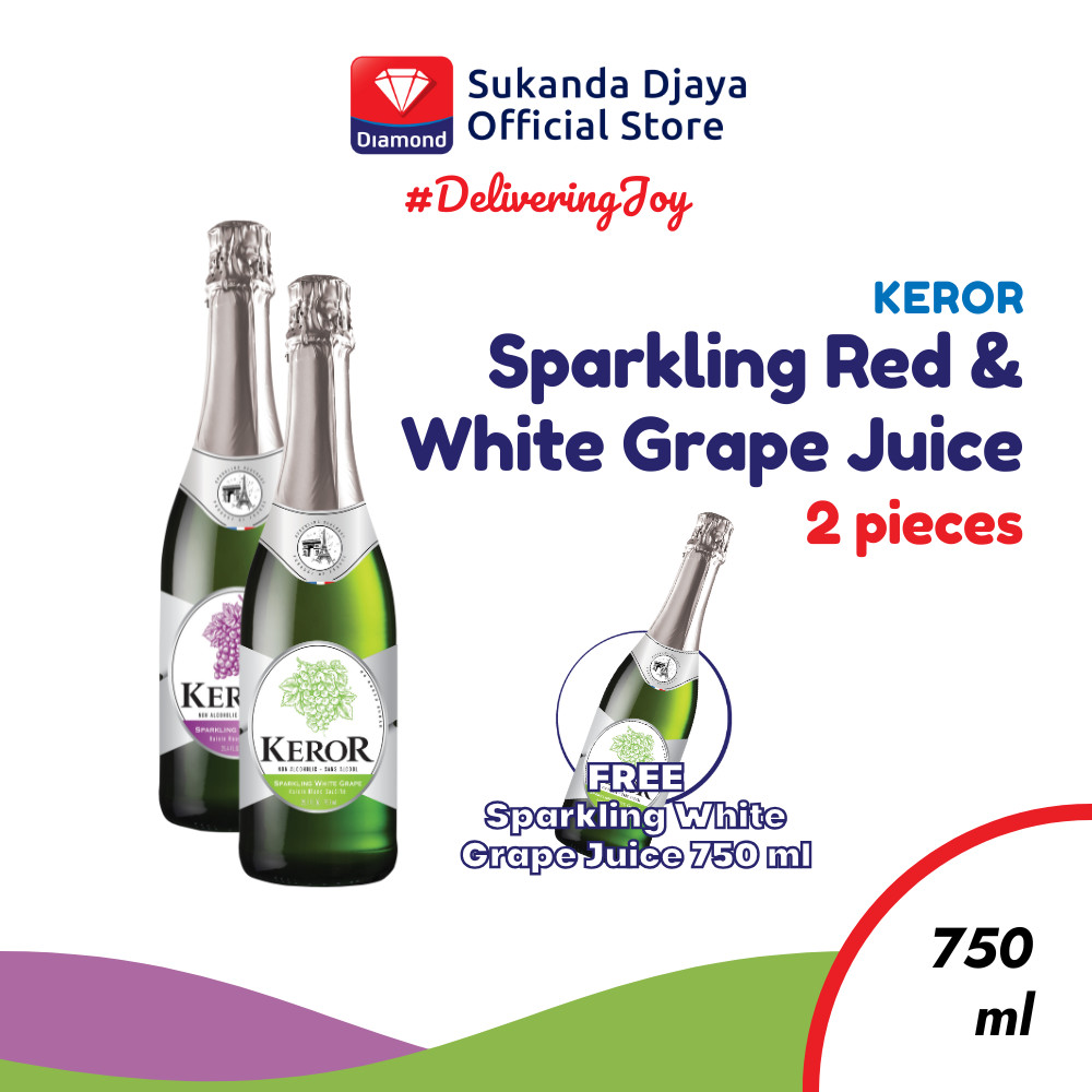 Jual BUY Keror Sparkling Red Grape & White Grape Juice 750 ml GET Sparkling White Grape Juice ...
