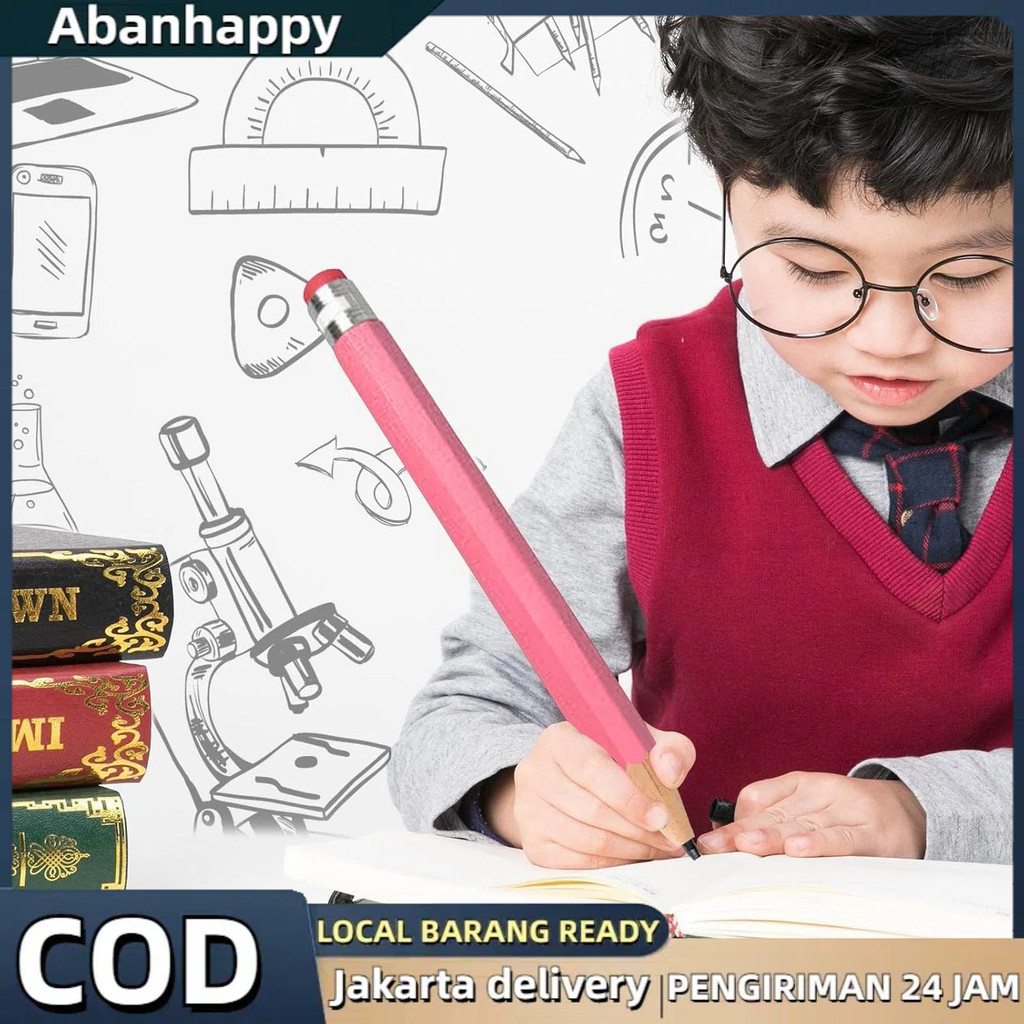 Jual Abanhappy Pensil Jumbo Besar 33 CM Mainan Pencil Pensil Jumbo ...