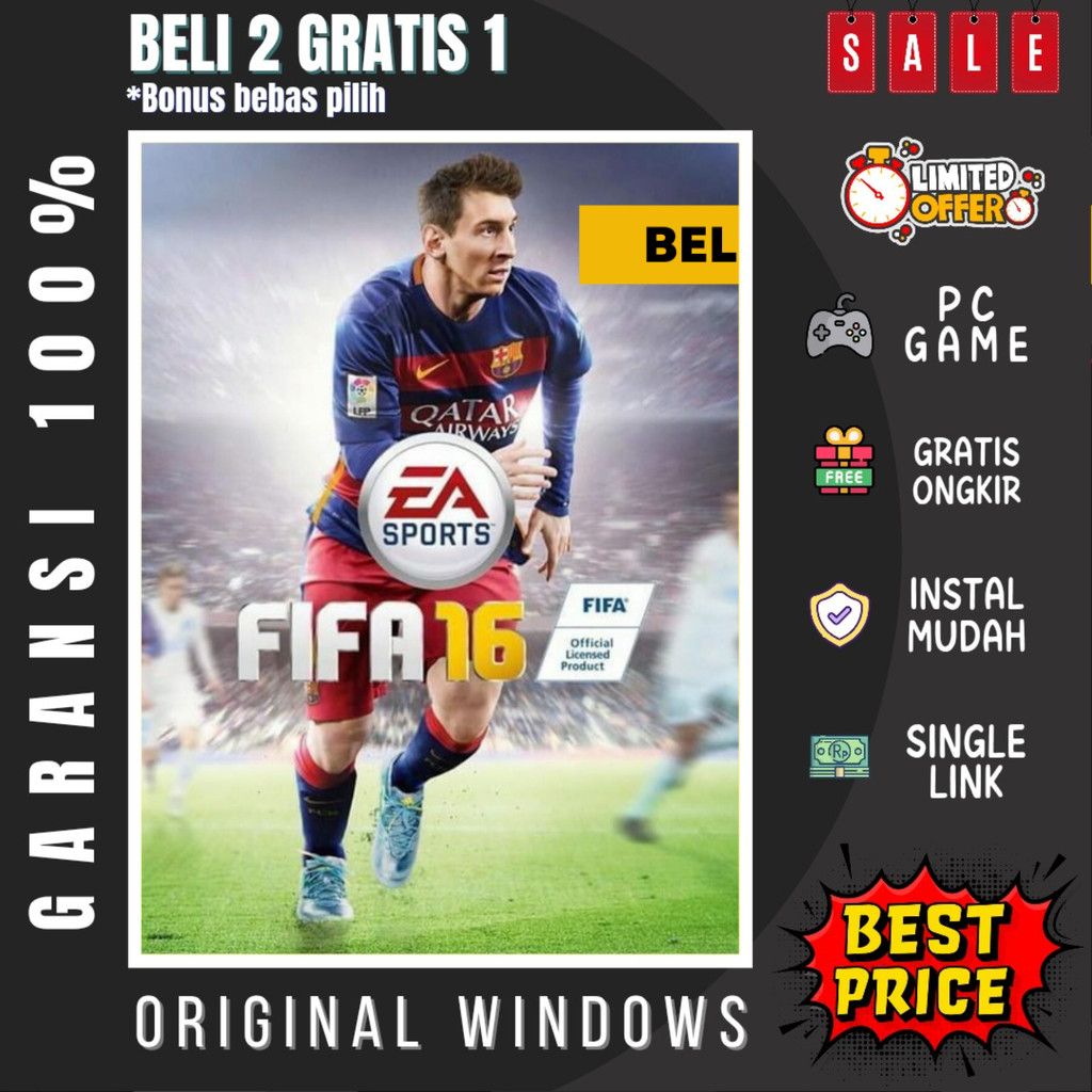 Jual FIFA 16 - GAME PC - GAME LAPTOP - PC GAMES - BELI 2 GRATIS 1 ...