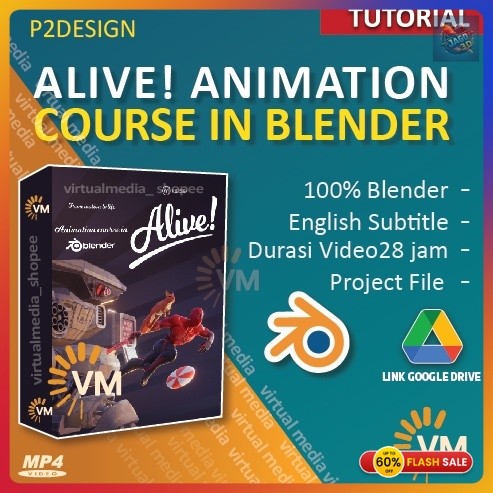 Jual TUTORIAL ALIVE! ANIMATION COURSE IN BLENDER 3D | BELAJAR SOFTWARE ...