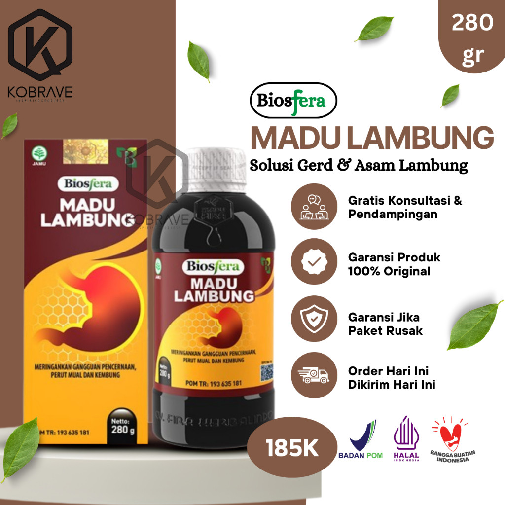 Jual BIOSFERA Madu Biomaag Biomag Obat Herbal Asam Lambung Original ...