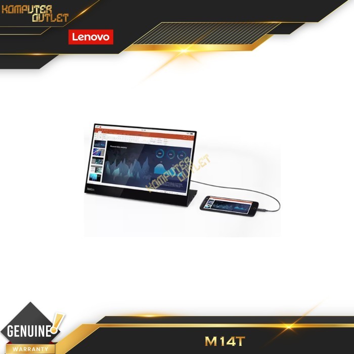 Jual Lenovo M14t 14" ThinkVision Portable Touchscreen Full HD Monitor Led with IPS Panel and ...