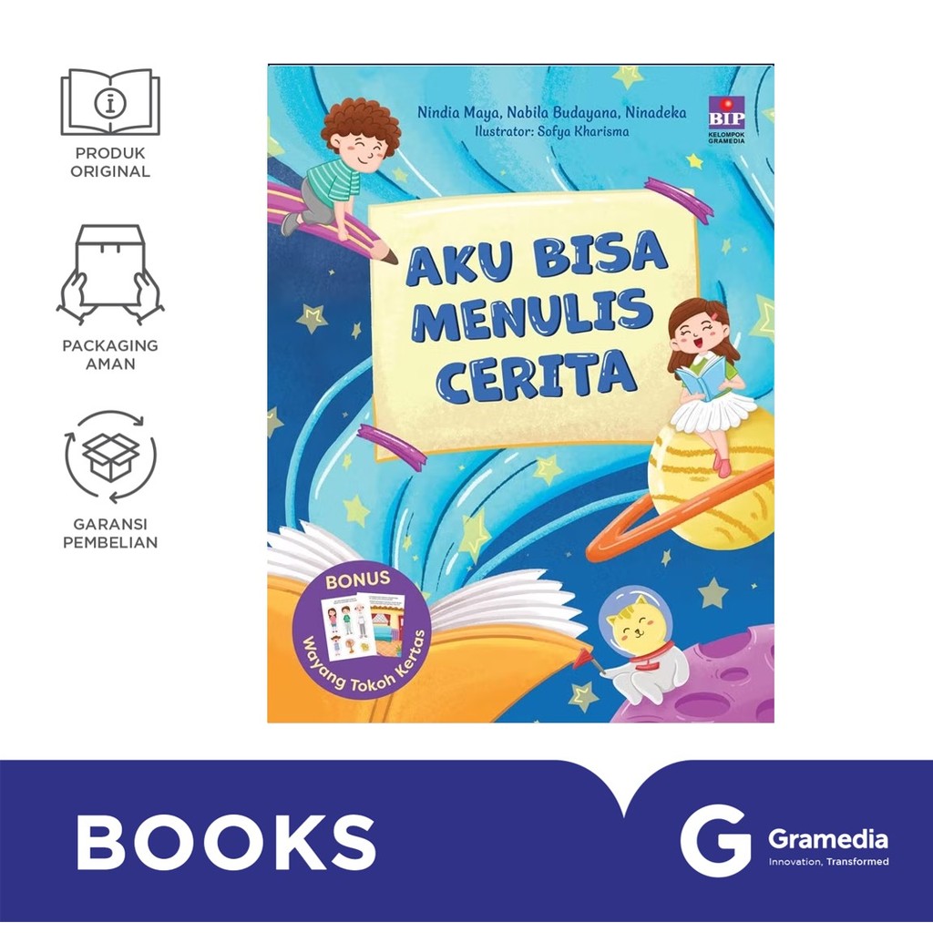 Jual Buku Aktivitas Aku Bisa Menulis Cerita ( Nindia Maya, Nabila ...