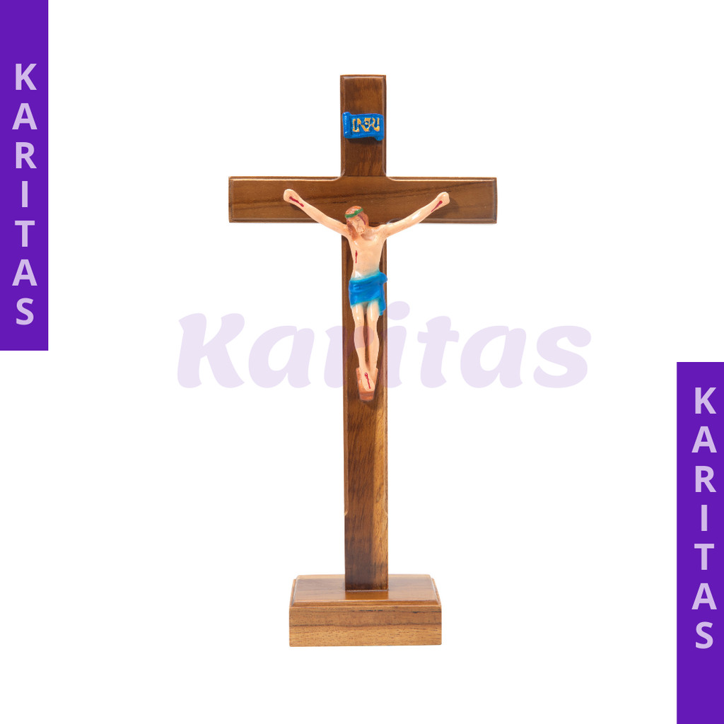 Jual SALIB DUDUK KATOLIK 30 CM KORPUS FIBER / SALIB MEJA KATOLIK ...