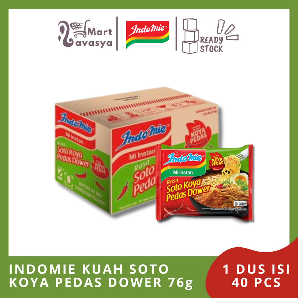 Jual INDOMIE MIE INSTANT SOTO KOYA DOWER PEDAS PCK 76g - 1 DUS - KOTA BANDUNG - LAVASYAMART ...