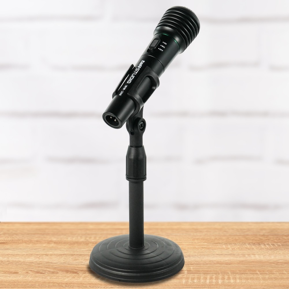 Jual Stand Mikrofon Desktop Disc Microphone Adjustable Height - L3 ...