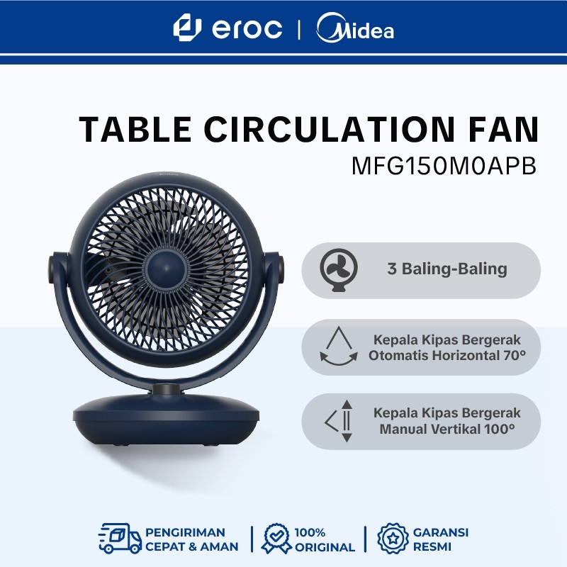 Jual Midea Kipas Meja / Table Circulation Fan MFG150M0APB - Mini Size ...