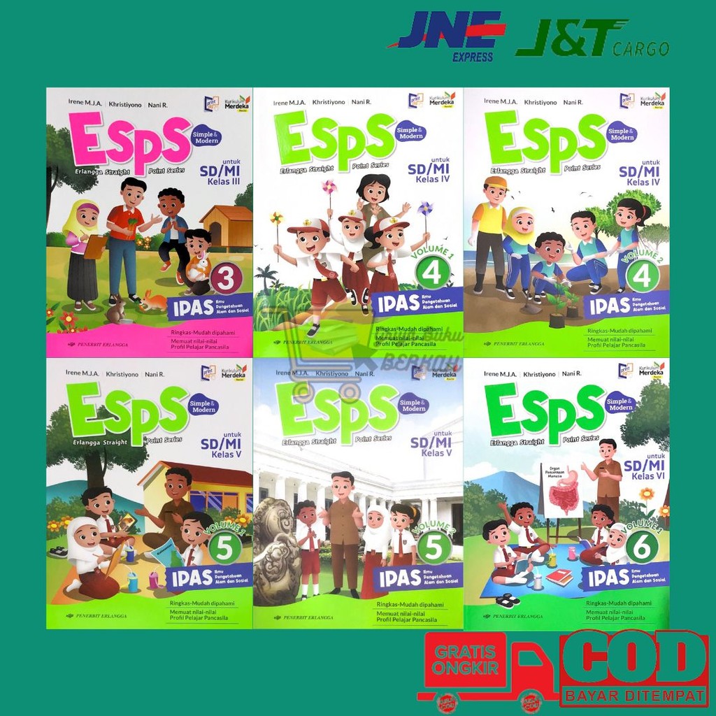 Jual Kurikulum Merdeka ESPS IPAS Revisi SD/MI Kelas 1 2 3 4 5 6 ...