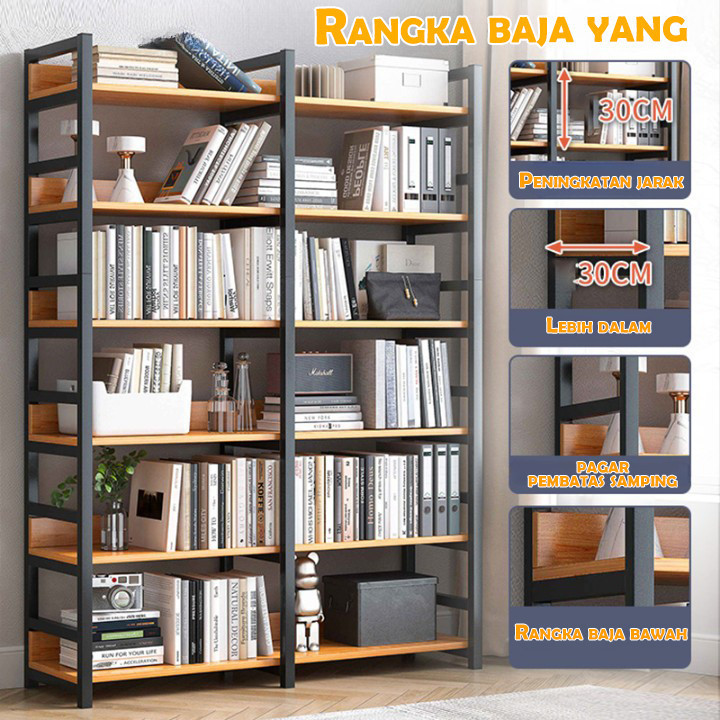 Jual VBD Rak Buku Rak barang Rak Besi Siku Lubang DPS | Shopee Indonesia