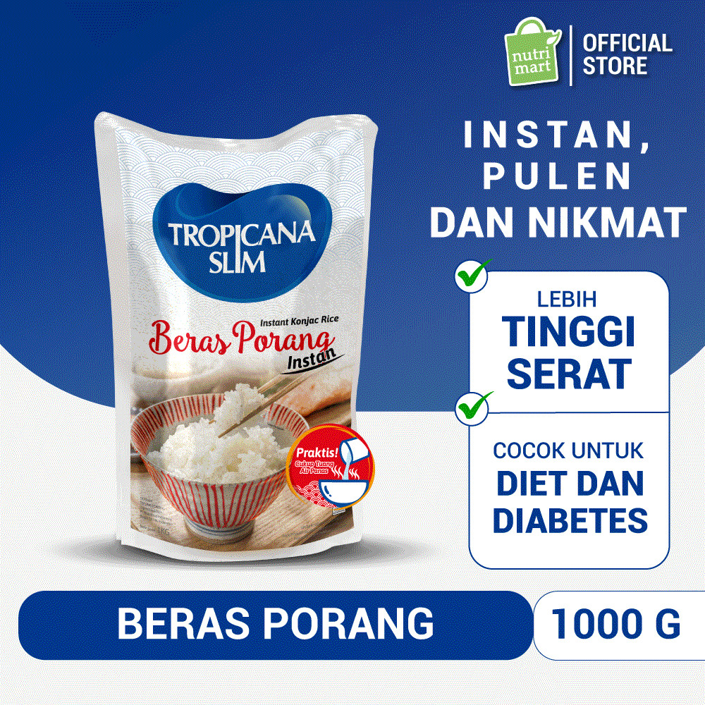 Jual Tropicana Slim Beras Porang Instan 1000 gram | Shopee Indonesia