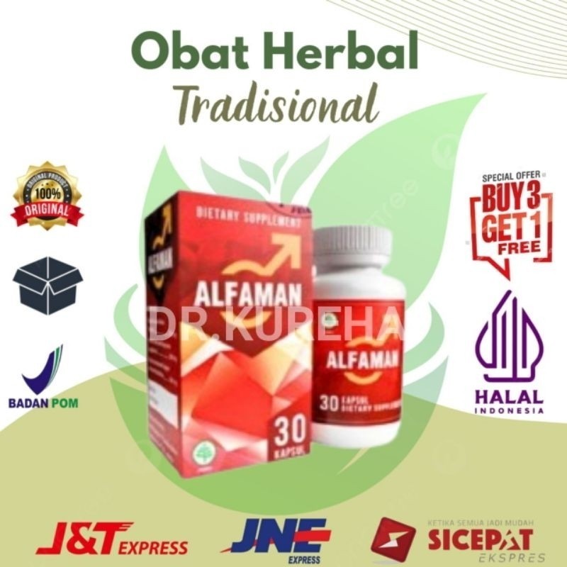 Jual [] ALFAMAN Asli 100% Original Suplement Herbal Untuk Pria - Obat ...