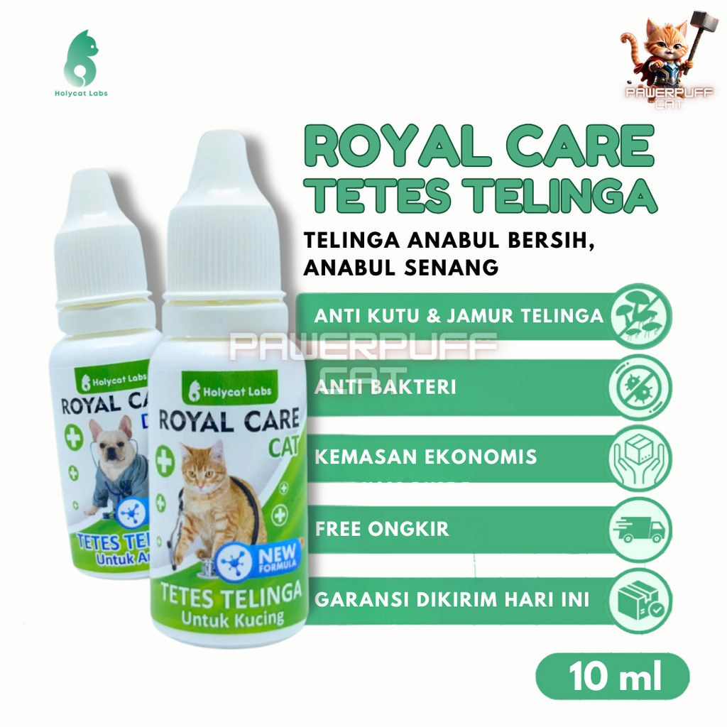 Jual PPC Holycatlabs Royal Care OBAT TELINGA 10ML Kutu Telinga Kotoran ...
