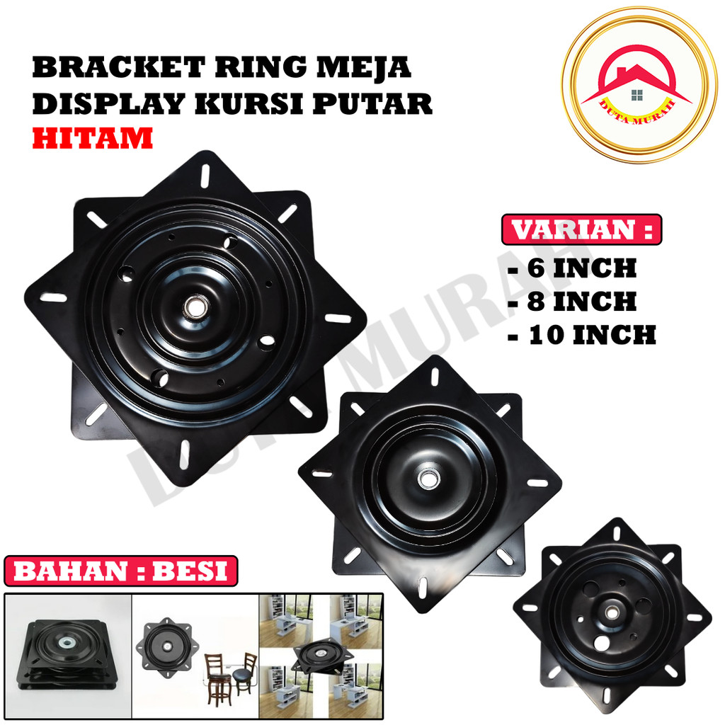 Jual Braket Ring Meja Putar Besi Persegi Kursi Etalase Display Kue ...