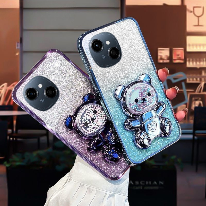 Jual Untuk Tecno Spark Go 1S 1 POP9 2025 Kasus dengan Gradien 3D Bear ...