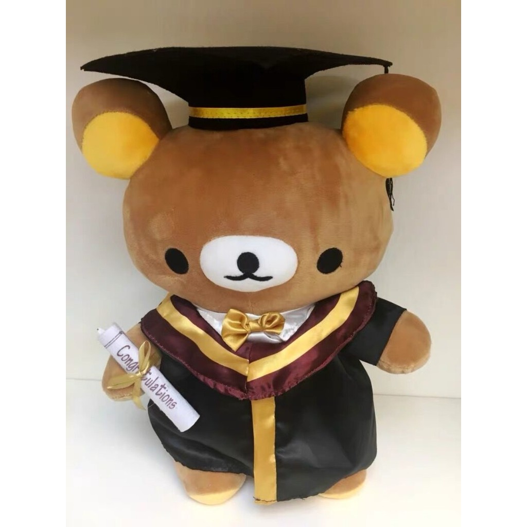 Jual 30cm Rilakkuma Plush Doll Graduation Cute Cosplay Ba-elor Master ...