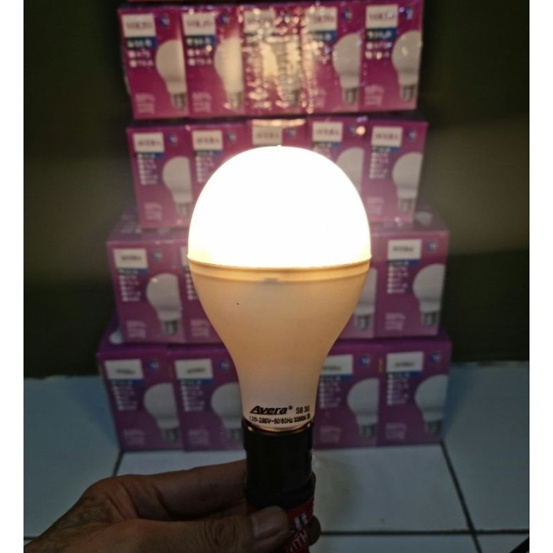 Jual LAMPU LED 30 WATT AVERA WARNA KUNING ( WARM WHITE ) 88% HEMAT ENERGI SUPER TERANG TK-15 ...
