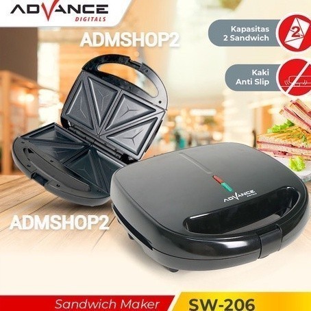 Jual PEMANGGANG ROTI / Sandwich Toaster Maker ADVANCE SW-206 ...