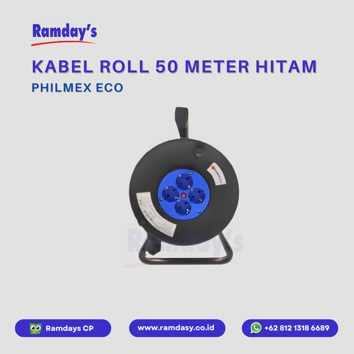 Jual Philmax Eco Kabel Roll 50 Meter - Kabel Extension Heavy Duty ...
