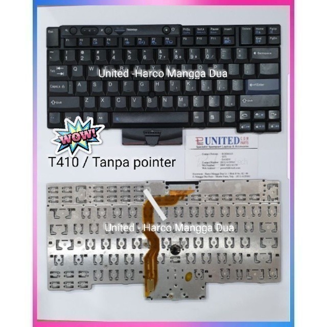 Jual keyboard lenovo thinkpad t410 t400s t410i t410s t410si t420 t420si NO POINTER | Shopee ...