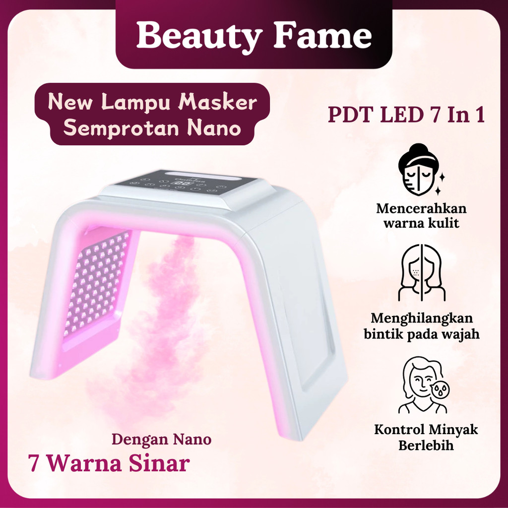 Jual Beauty Fame GARANSI 1 TAHUN PDT LED Masker Nano alat facial wajah ...
