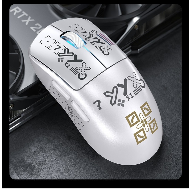 Jual IXILAB X1 Wireless Mouse Titanium Magnesium Alloy PAW3395 Sensor ...