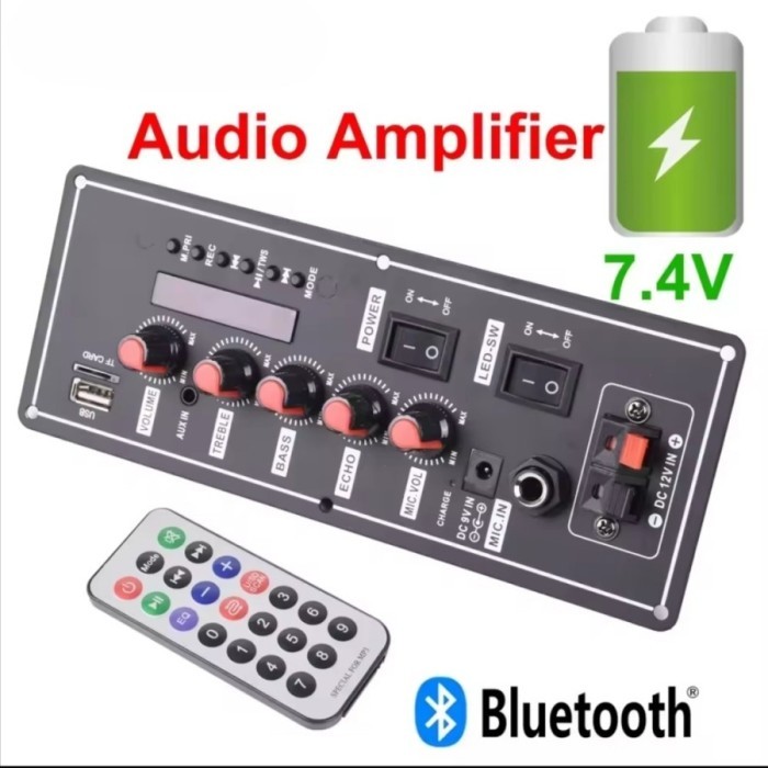 Jual Modul Speaker Bluetooth Cas Baterai 7.4V Papan Ampli Bluetooth ...