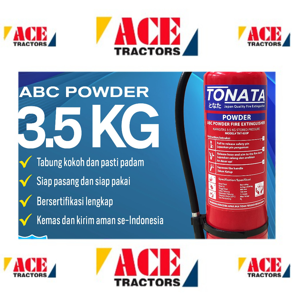 Jual APAR 3.5 KG TONATA / ABC Powder / Set Komplit | Shopee Indonesia