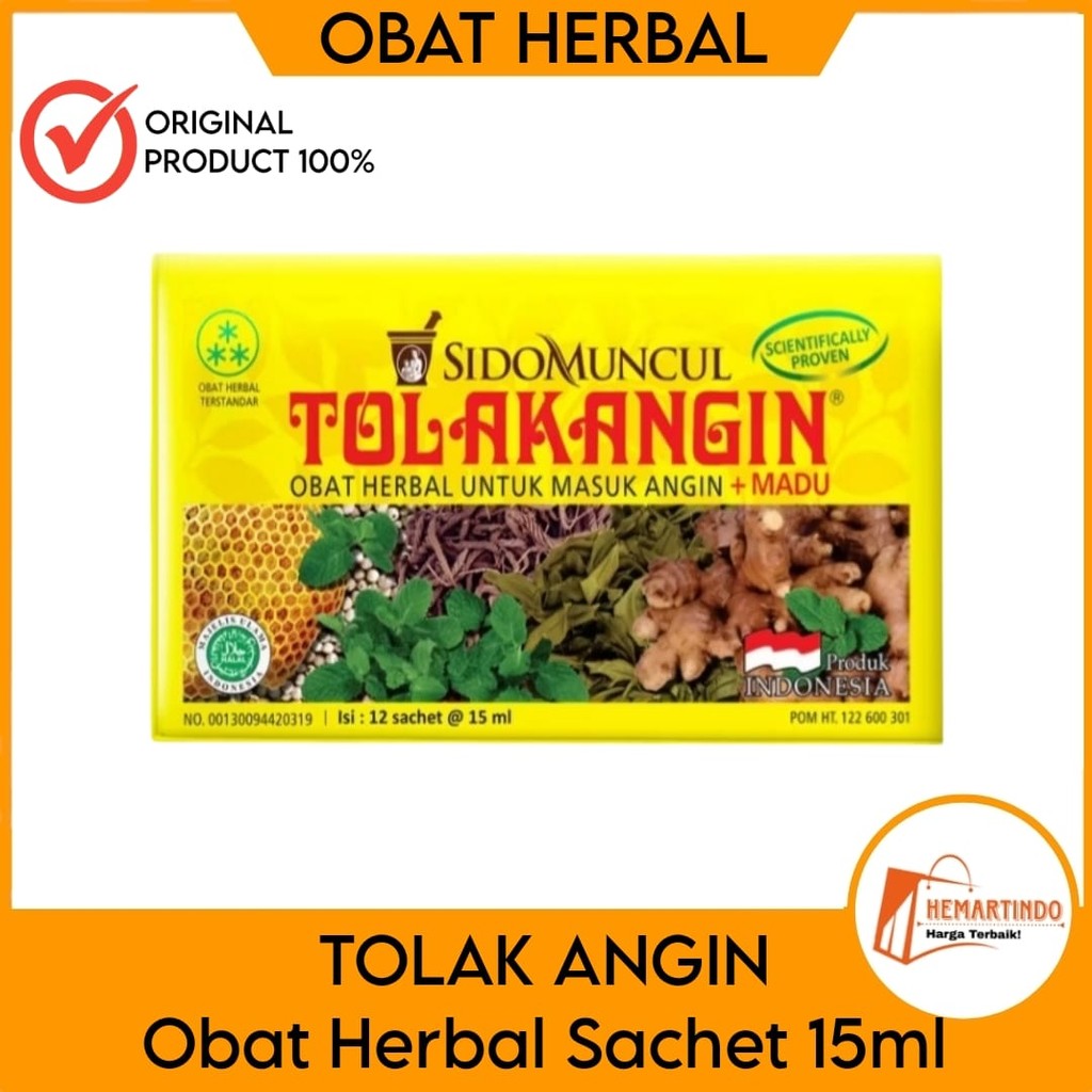 Jual Tolak Angin Cair Herbal Sachet 15ml - Masuk Angin Daya Tahan Tubuh ...