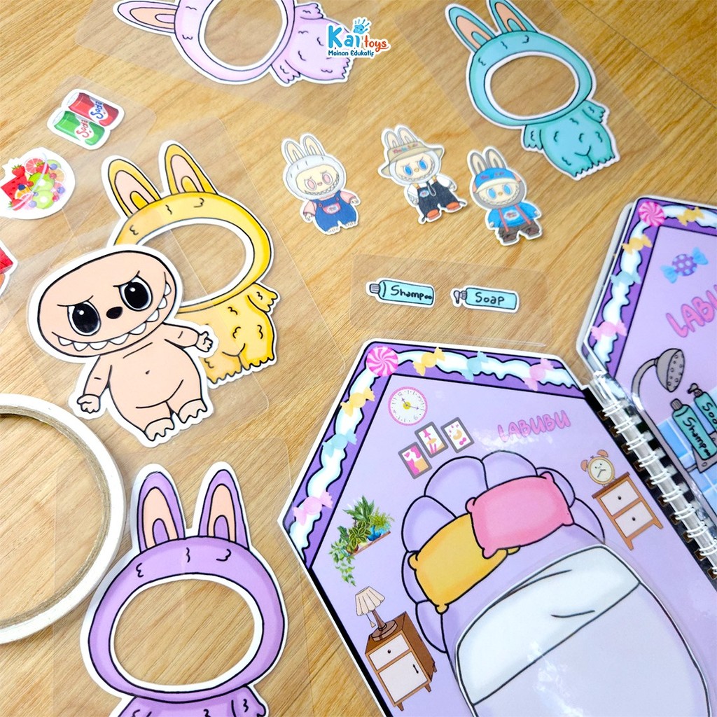 Jual Paper Doll House LABUBU / Mainan Edukasi Buku Aktivitas Anak ...