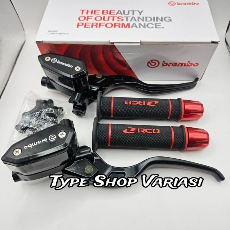 Jual Paket 3in1 Master Rem 2 Tabung Tipe Oval Kiri Kanan + Handgrip RCB HG55 Original + Jalu ...