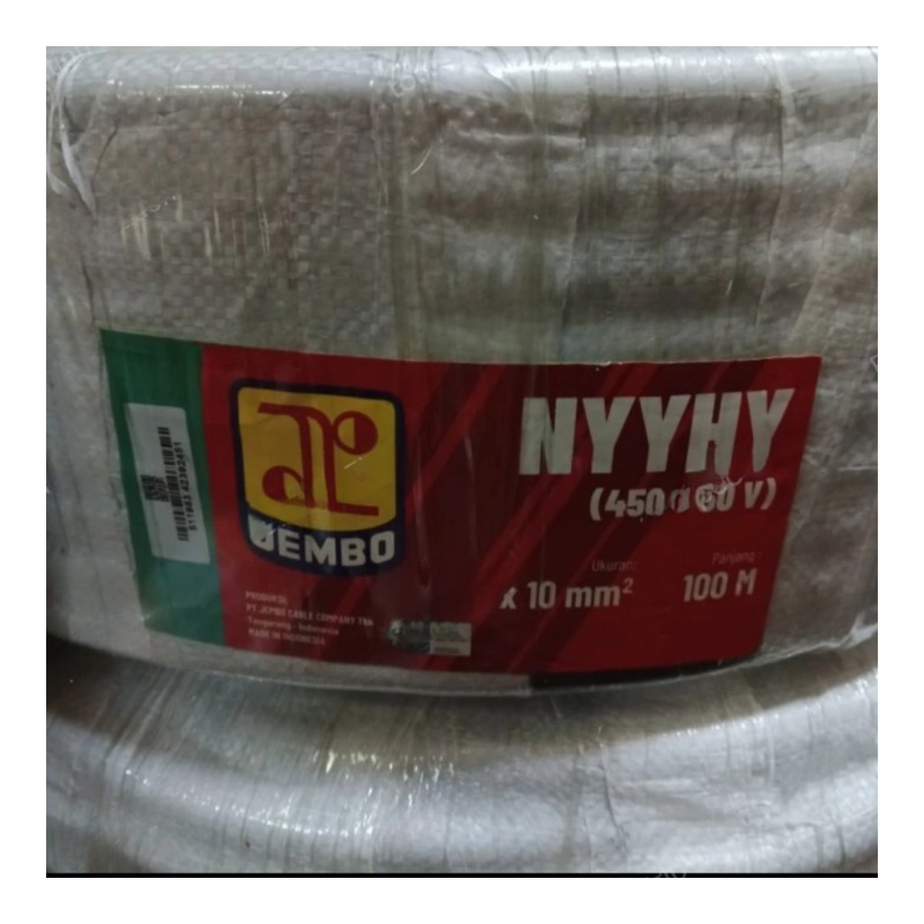 Jual Kabel NYYHY 4x10 4x10mm JEMBO Meteran Roll 50m 100m Power Serabut ...