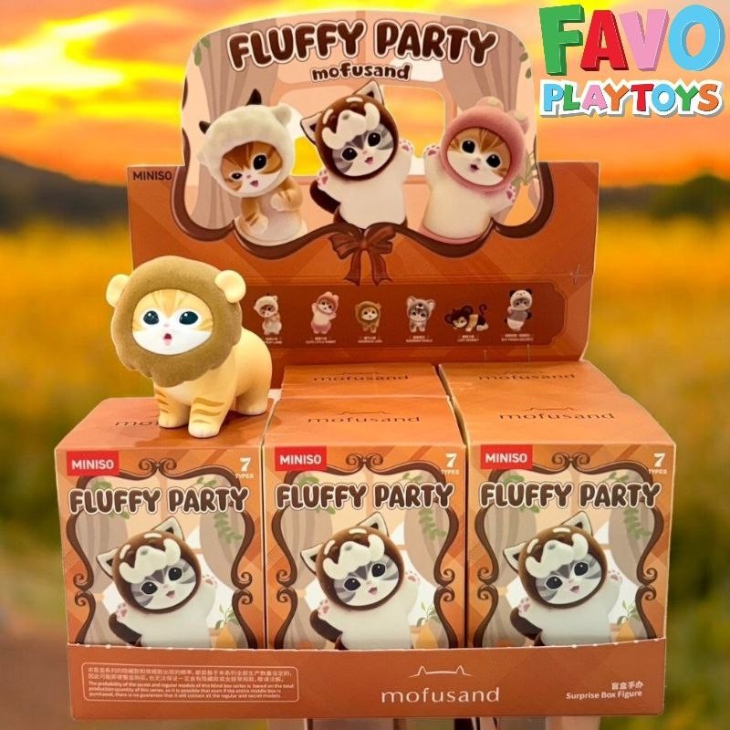 Jual MINISO x MOFUSAND Fluffy Party Series - FULL SET 6 PCS Blind Box ...