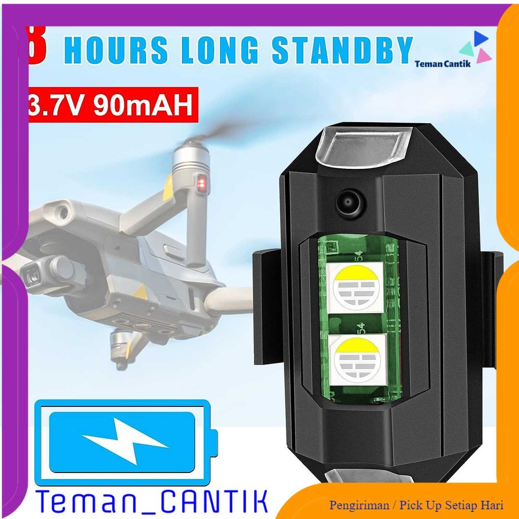 Jual TC - SPD HISUN Lampu LED Warning Light Bike Drone Portabel 7 Color ...
