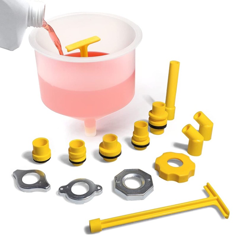 Jual Auto No Spill Coolant Funnel Kit, Spill Free Radiator Coolant ...
