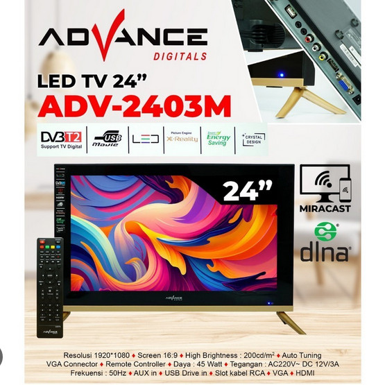 Jual LED ADVANCE 2430A ANDROID TV - 24INCH - NETFLIX - YOUTUBE | Shopee ...